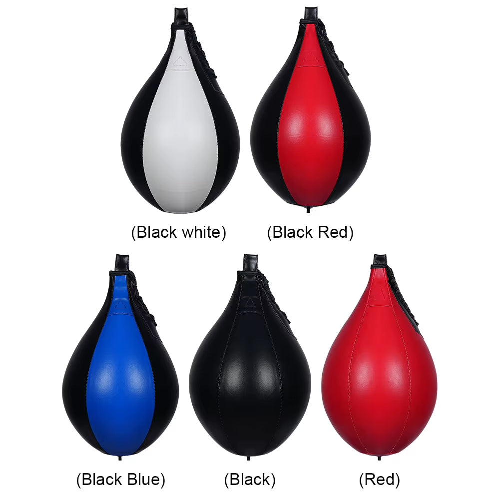 Boxing Speed Ball Hanging Punching Bag PU Leather Boxing Reflex Ball S ...